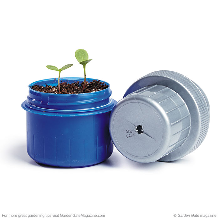 Upcycled seed-starting cups | Garden Gate